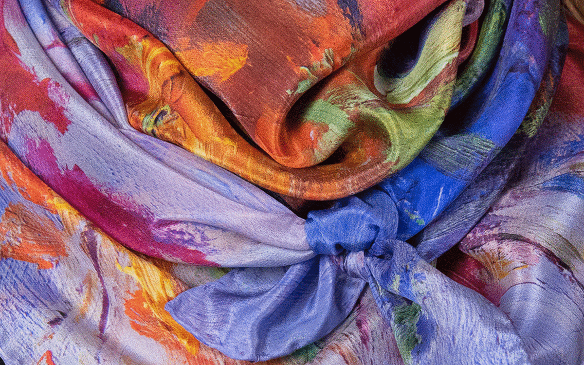 Luxury Italian Silk Scarf Collection - Oksana Fine Art and Design