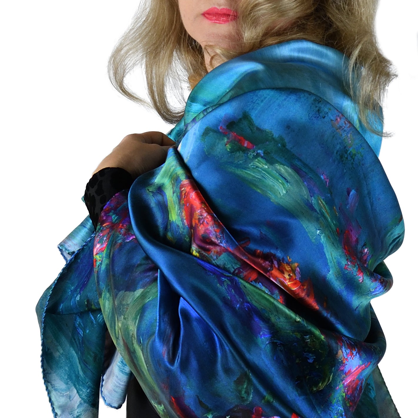 Extra-large Silk Scarves, 43-inch (110 cm) Square - Oksana Fine Art and ...
